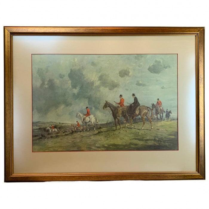 Canvello Antique Hand Colored The Bedale Hunt By Anson Martin Engraved ...