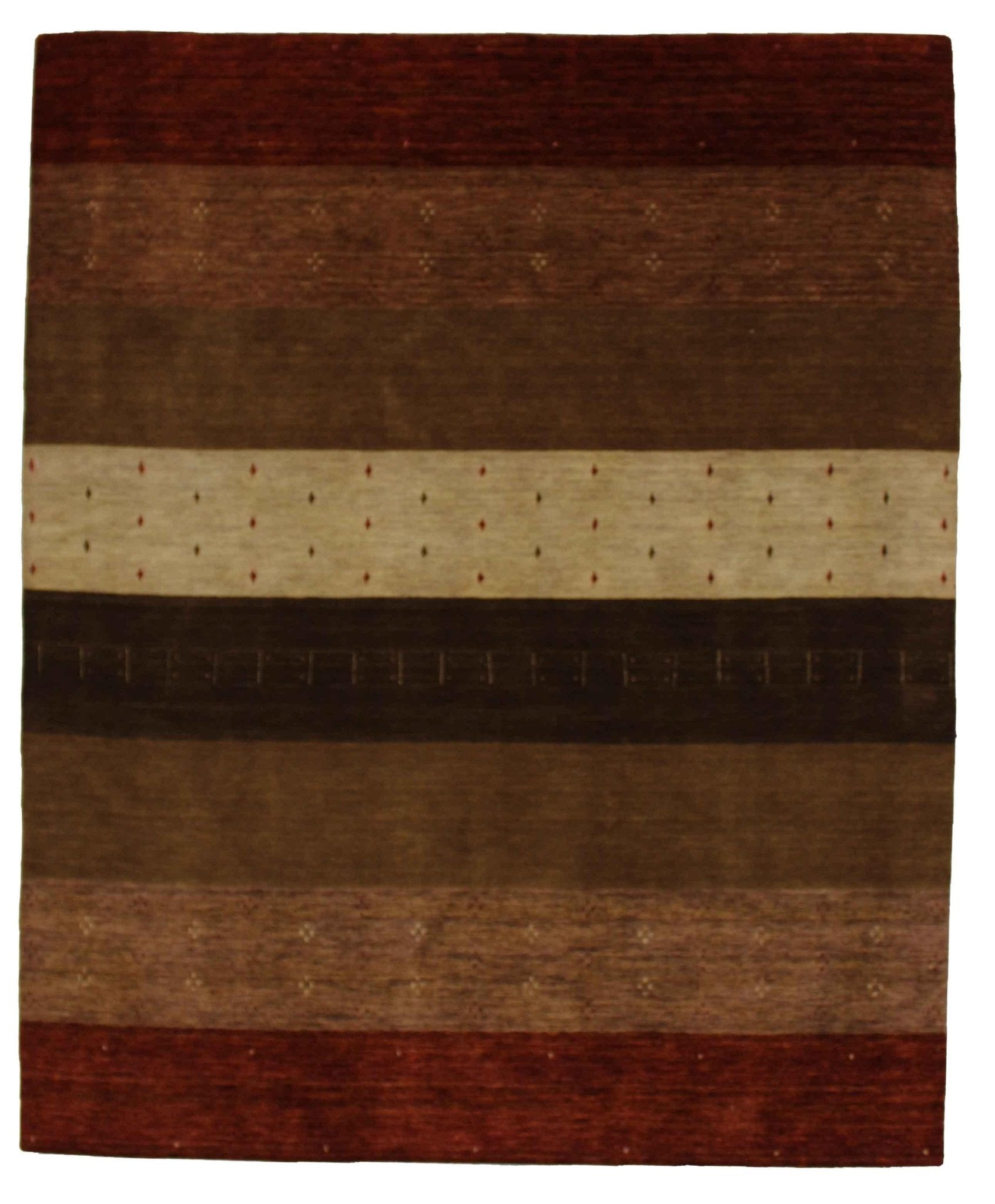 Canvello Hand Loom Modern All Over Indo Gabbeh Rug - 6'6'' X 7'10 ...